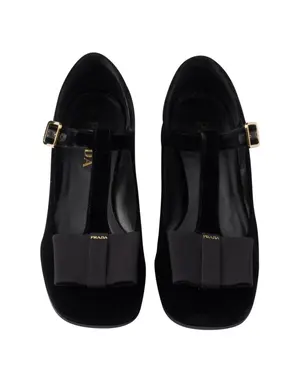 Prada Velvet Mary Jane Pumps