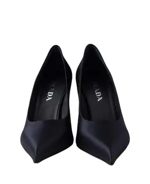 Prada Satin Pumps - Navy