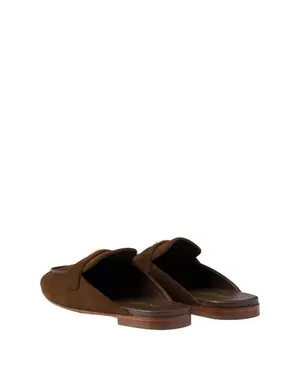 Prada Suede Slippers - Cocoa Brown
