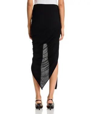 Helmut Lang Asymmetrical Skirt - Black