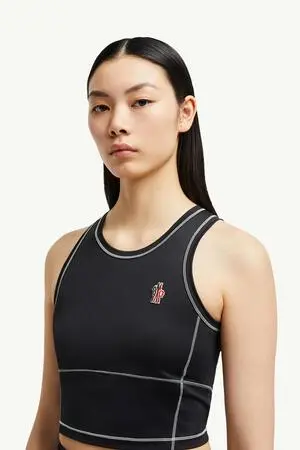 Moncler Logo Tank Top - Black