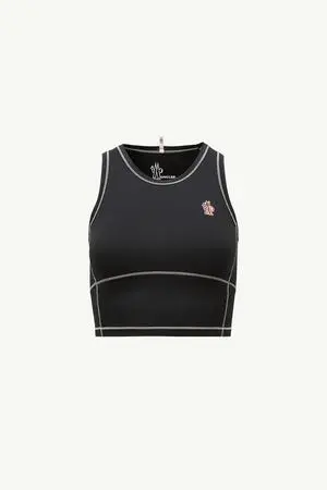 Moncler Logo Tank Top - Black