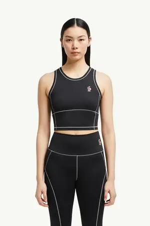 Moncler Logo Tank Top - Black