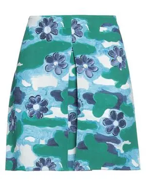 Marni Floral-print Mini Skirt - Green