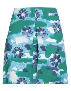Marni Floral-print Mini Skirt - Green