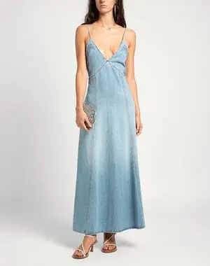 Chloé Maxi Dress In Cotton, Linen, And Polyester