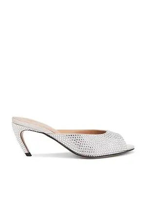 Attico Ada Crystal Embellished Mule Sandal