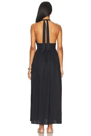 Matteau Plunge Halter Dress