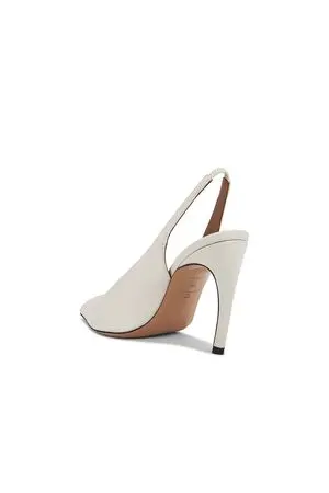 Attico Viper Slingback Pumps - White