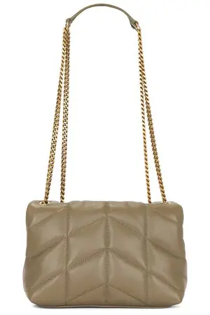 Saint Laurent Mini Puffer Bag - Strong Moss