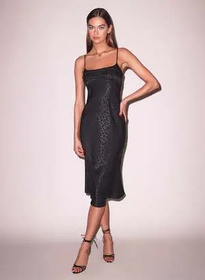 FLEUR DU MAL Pansy Jacquard Ruched Bust Dress