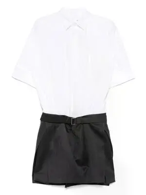 Sacai Panelled Mini Shirt Dress