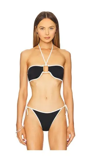 Onia Palermo Bikini Top - Black & White