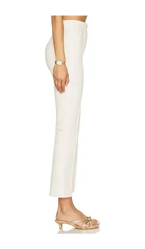 Veronica Beard Kimra Cropped Pant - Ecru