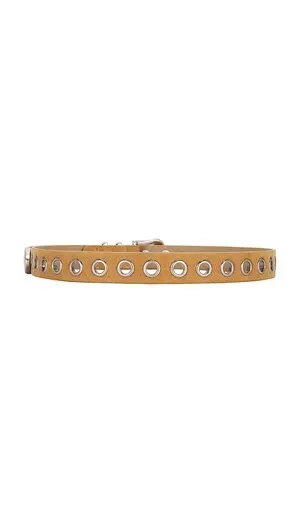 UNDERSTATED LEATHER Eyelet Belt - Brown