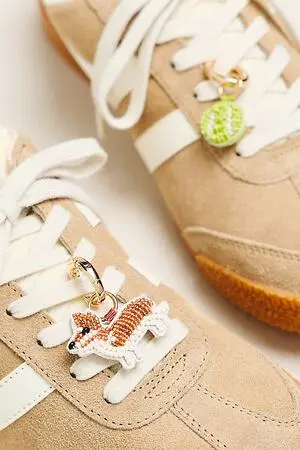 Anthropologie Beaded Icon Shoe Charms Corgi