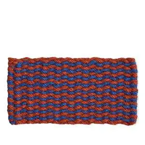 HAY Coco Door Mat Stripe Wave - Brown/navy