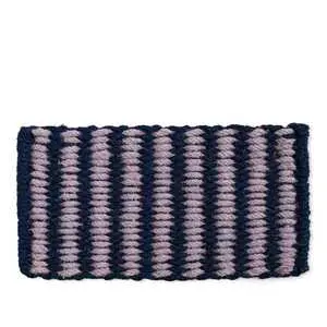 HAY Coco Door Mat Stripe Wide - Lavender/navy