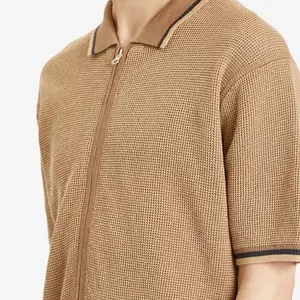 BEAMS Zip Knit Polo