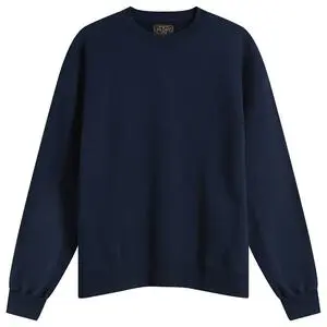 BEAMS Cotton Crew Sweatshirt - Navy