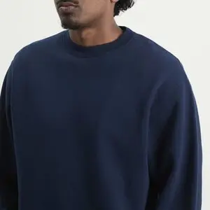 BEAMS Cotton Crew Sweatshirt - Navy
