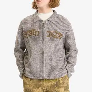 BRAIN DEAD Rib Knit Cardigan
