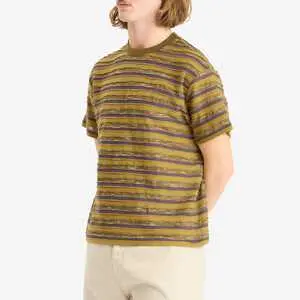 BRAIN DEAD Casey Striped T-shirt