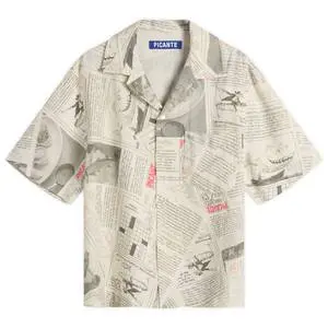 PICANTE X Headline Printed Linen Shirt