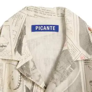 PICANTE X Headline Printed Linen Shirt