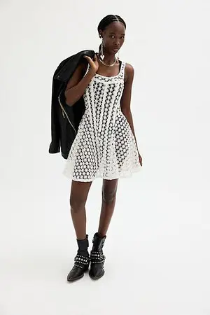 Understated Leather Daisy Lana Mini Dress In Ivory - 75% Off | Editorialist