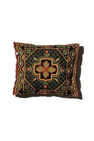 PUEBCO Hybrid Indian Cushion - Black Pattern/motif