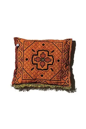 PUEBCO Hybrid Indian Cushion - Orange Pattern/motif