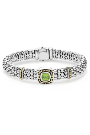 Lagos Rittenhouse Peridot Caviar Bracelet - Gold
