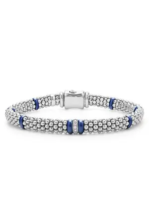 Lagos LAGOS Caviar Ultramarine Diamond Bracelet Blue