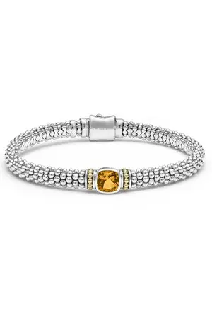 Lagos Rittenhouse Citrine Caviar Bracelet - Gold