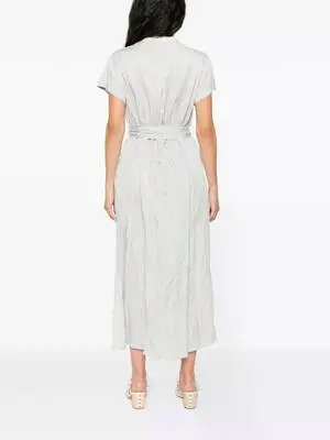 FORTE_FORTE Crinkle-finish Midi Dress