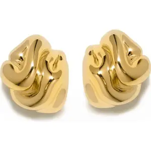 Completedworks Sculptural Stud Earrings - 18ct Gold Plated