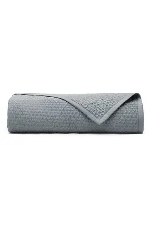 BOLL & BRANCH Signature Texture Stitch Organic Cotton Quilt - Bluestone