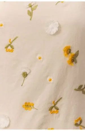NEXT Floral Embroidered Cotton Minidress