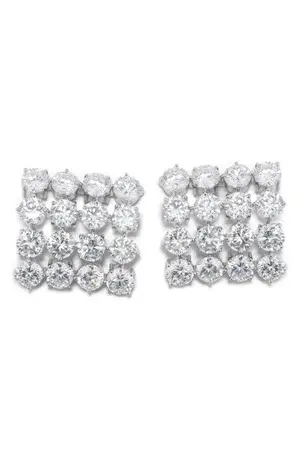 Completedworks Cubic Zirconia Stud Earrings - Rhodium