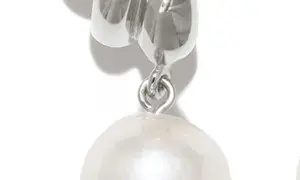 Completedworks Pearl Drop Earrings - Silver Plated