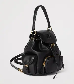 Miu Miu Leather Backpack