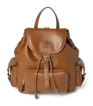 Miu Miu Leather Backpack