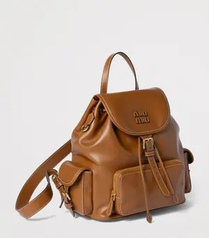 Miu Miu Leather Backpack
