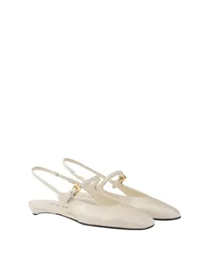Prada Patent Leather Slingback Ballerinas