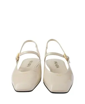 Prada Patent Leather Slingback Ballerinas