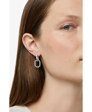 ANA LUISA Double Hoop Earrings - Silver