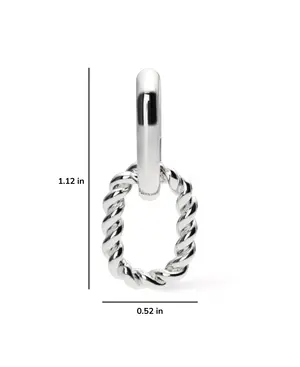 ANA LUISA Double Hoop Earrings - Silver
