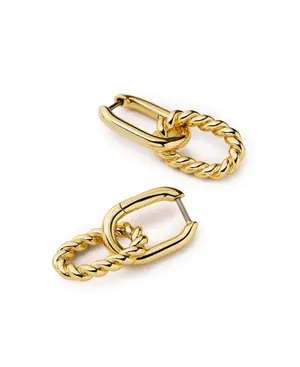 ANA LUISA Ash Double Mini Drop Earrings - Gold