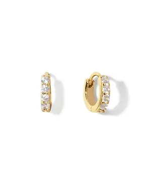 ANA LUISA Suzanne Huggie Hoop Earrings - Gold